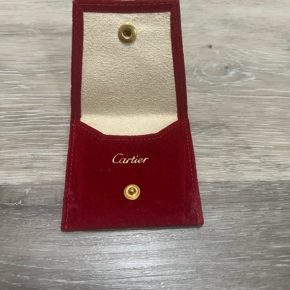 Cartier | Other | Cartier Red Velvet Little Jewelry Card Envelope Pouch ...